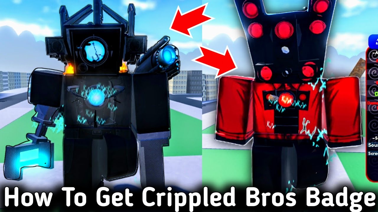 How To Get Crippled Bros Badge + Morph In Omega Skibidi Toilet Roleplay ...