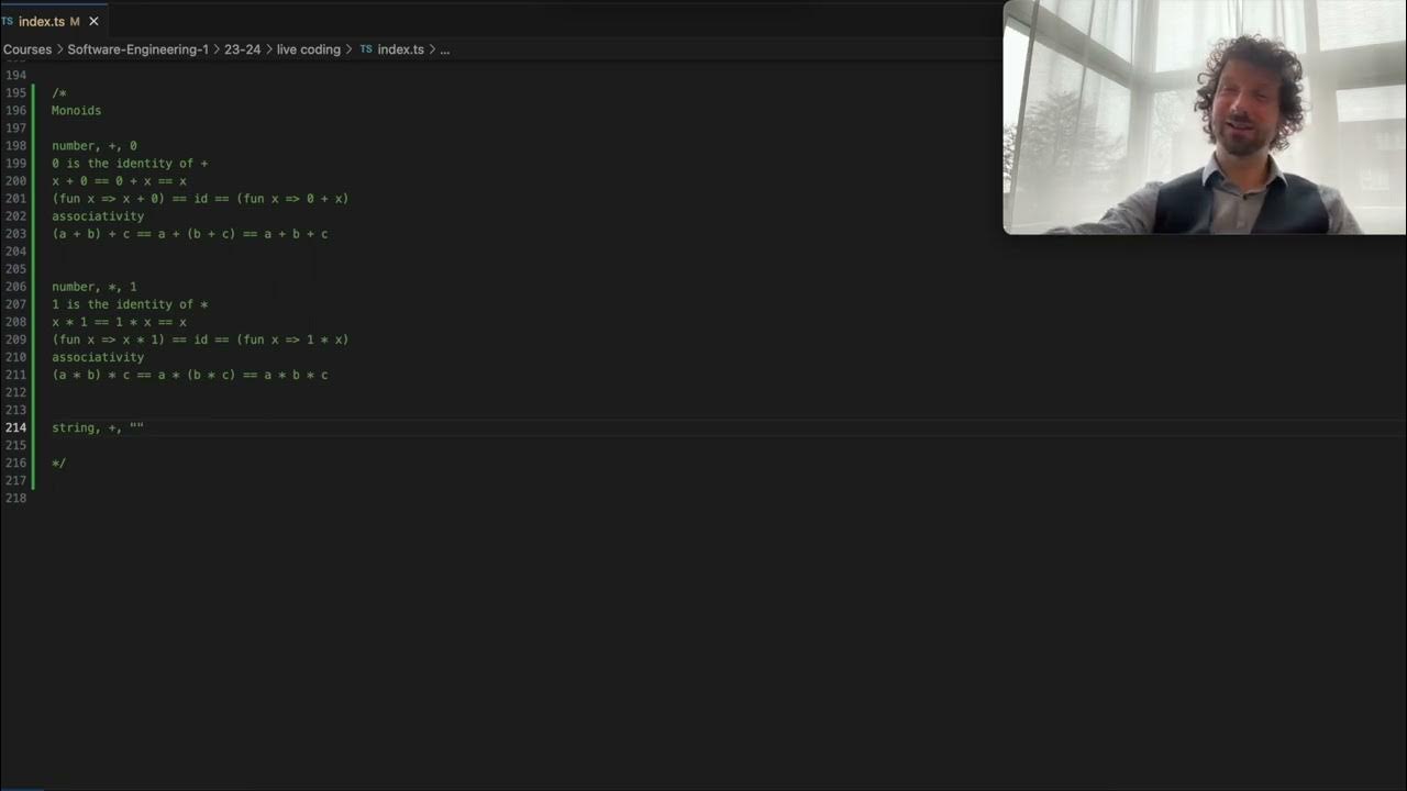 advanced typescript - lecture 3 - from monoids to monads - YouTube