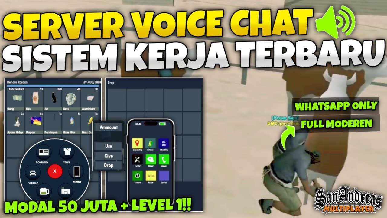 SERVER GTA SAMP VOICE CHAT SISTEM KERJA TERBARU ! - REVIEW SERVER SAMP ...
