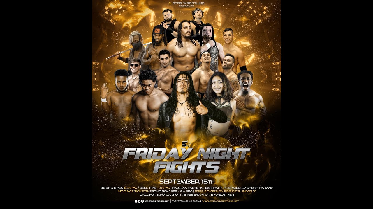 5 Star Wrestling Friday Night Fights 2023 "full event." - YouTube