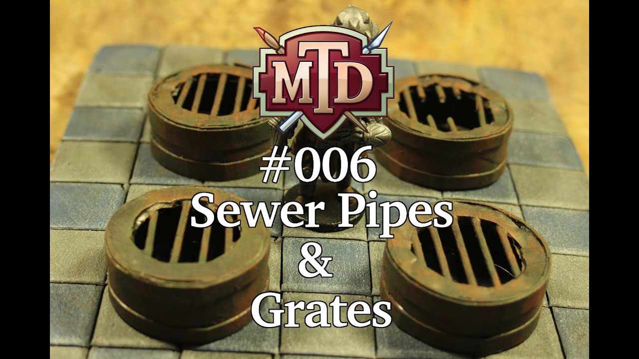 How to Make Miniature Sewer Pipes & Grates -- MTD #006 - YouTube