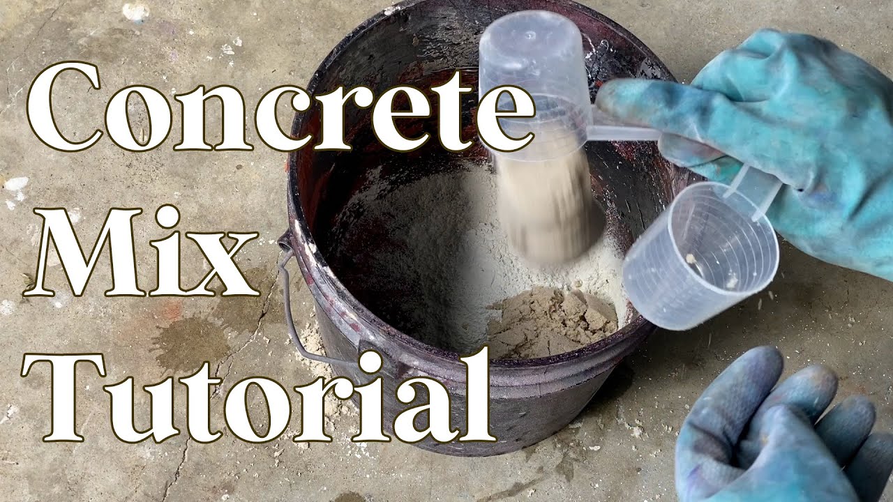 How to Make and Use White Portland Cement and Sand Concrete Mix for ...