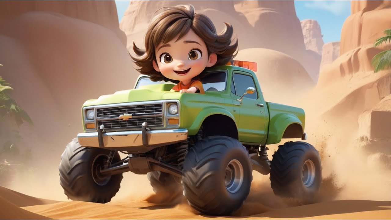 Monster Trucks Go Zoom – Big Wheels Spin! | Action-Packed Vehicle Song ...