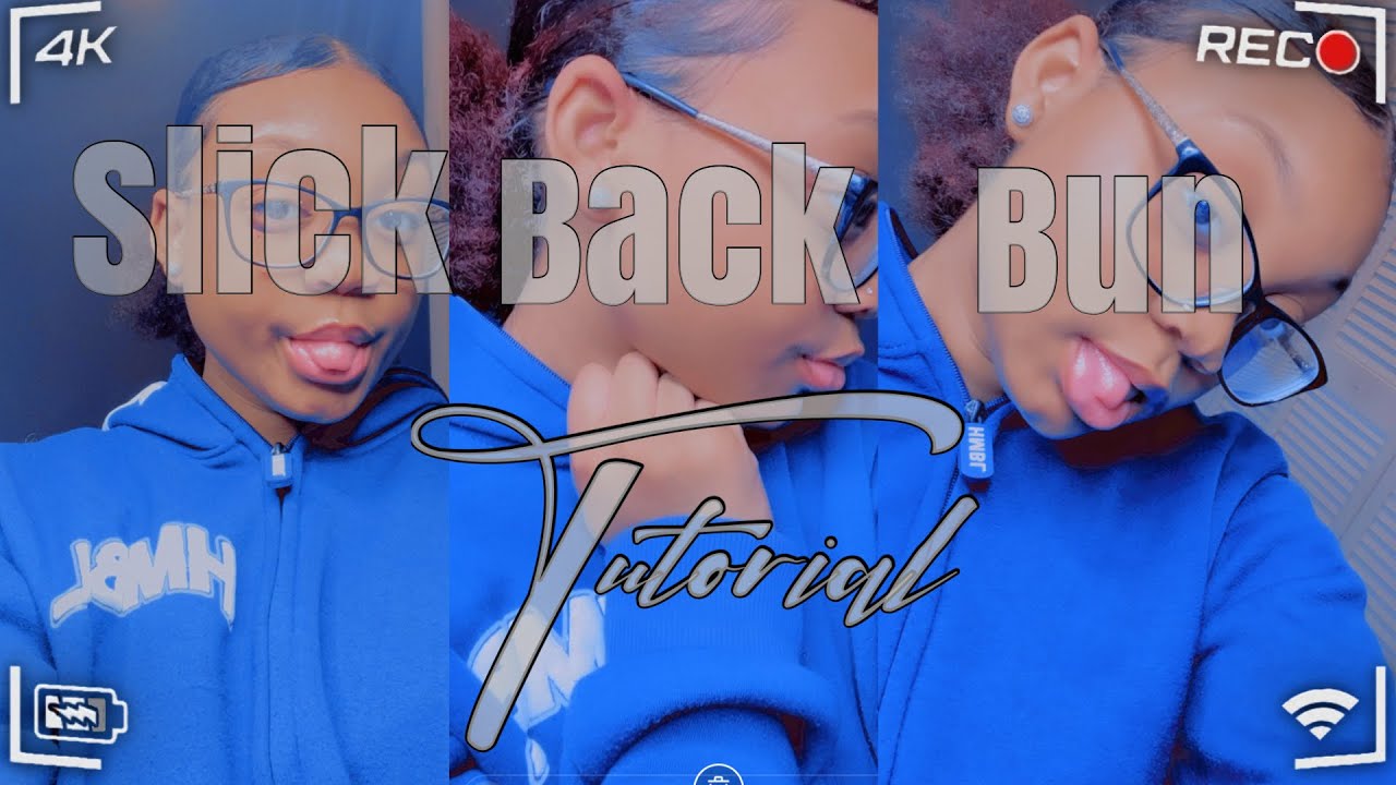 SLICK BACK BUN W SWOOP *Natural Hair* #Slickbackbun - YouTube