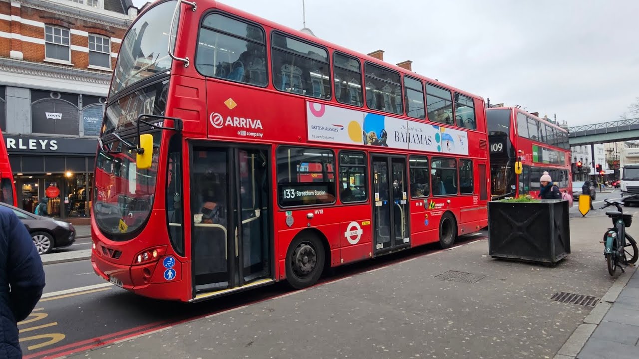 Arriva London HV18 LJ60AWM route 133 (Last day of Arriva) 8K - YouTube