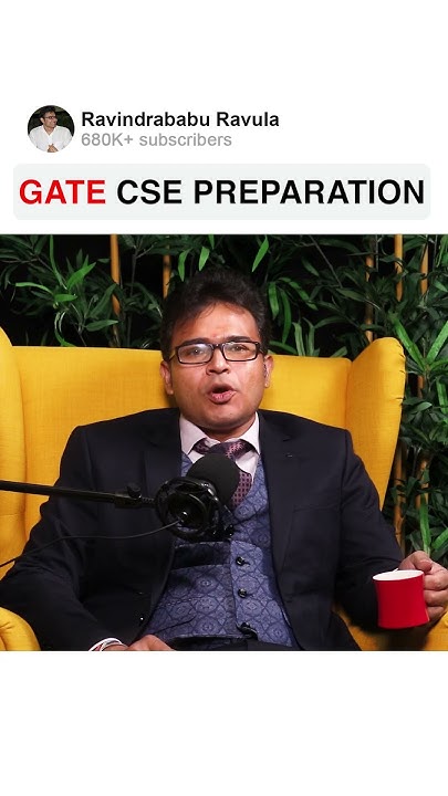 GATE CSE preparation | GATE 2026 | GATE CS | GATE DA | Prof. Ravindrababu Ravula - YouTube