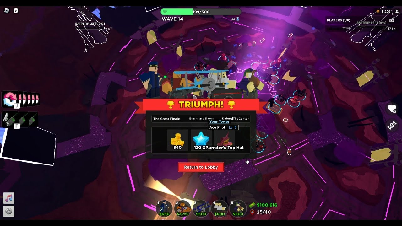 (OUTDATED) TDS Roblox Tower Defense Simulator Solo Act 3 for UGC Grind ...