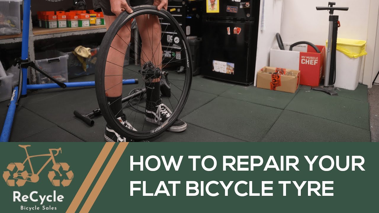How To Repair your Flat Bicycle Tyre - YouTube