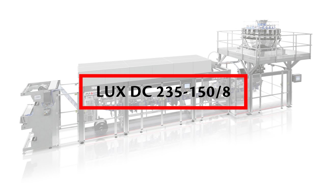 IMA Ilapak's packaging machine Lux DC 235-150/8 for dry products and ...