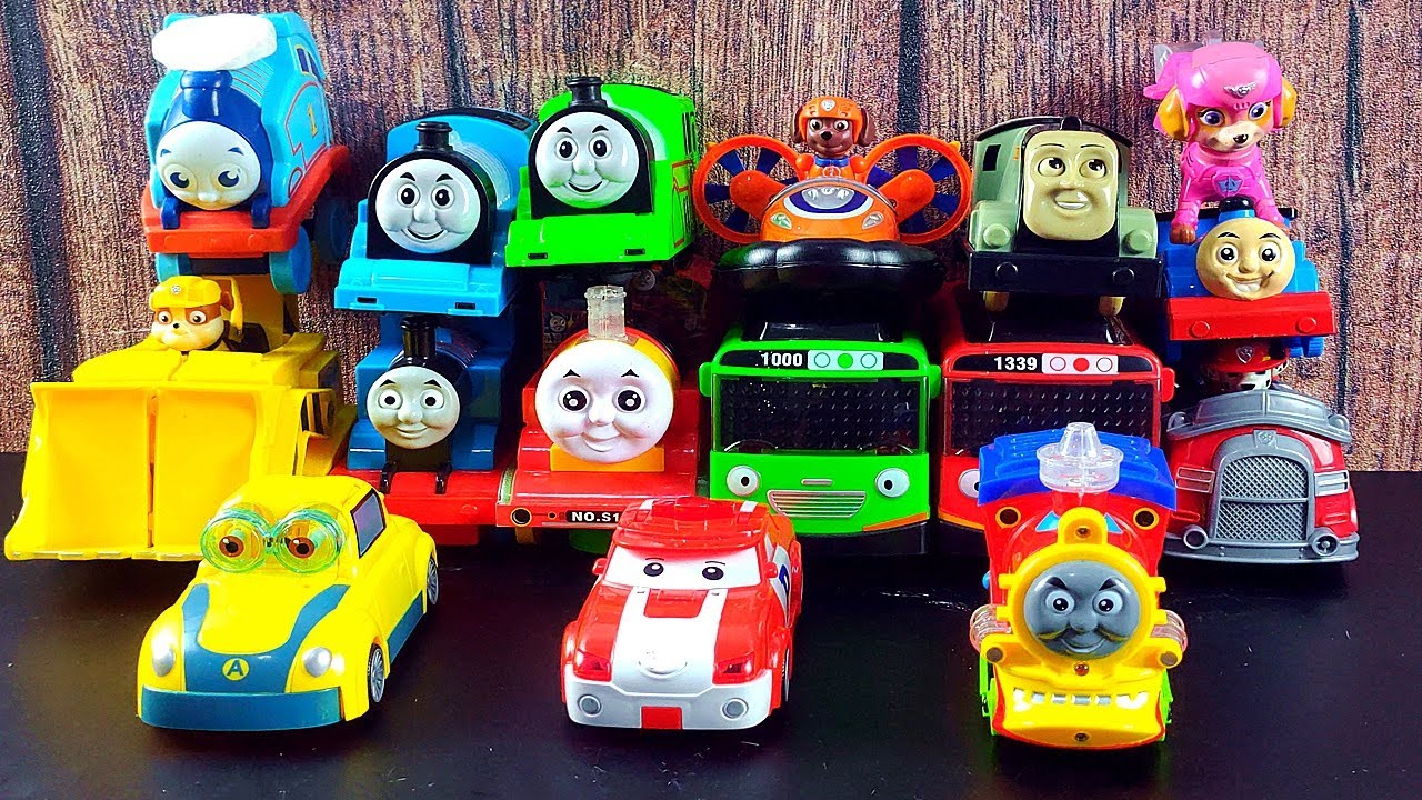 Merakit Kereta Thomas & Friends, Thomas Robot, Paw Patrol Marshall ...