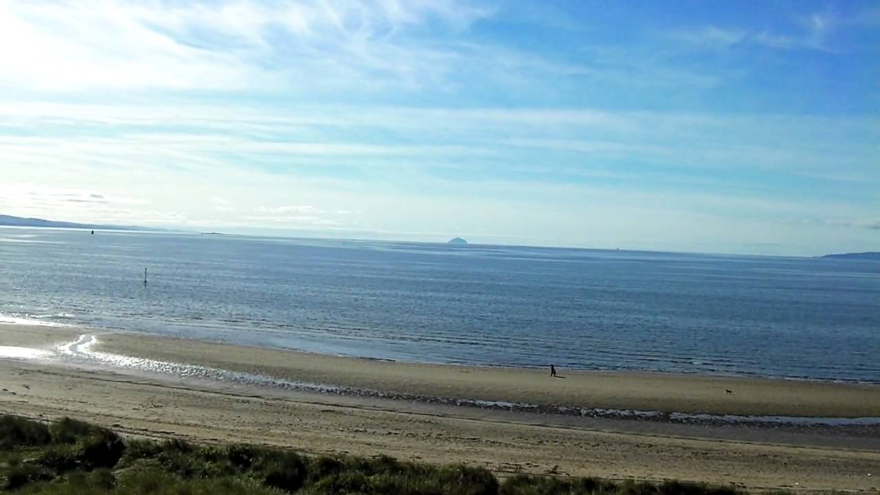 Beach at Irvine Harbour - YouTube
