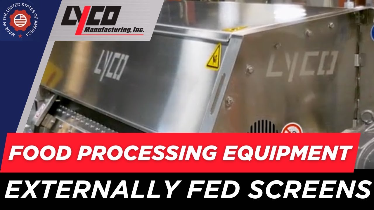 Food Processing Equipment | Pork | Wastewater Screens | Externally Fed ...