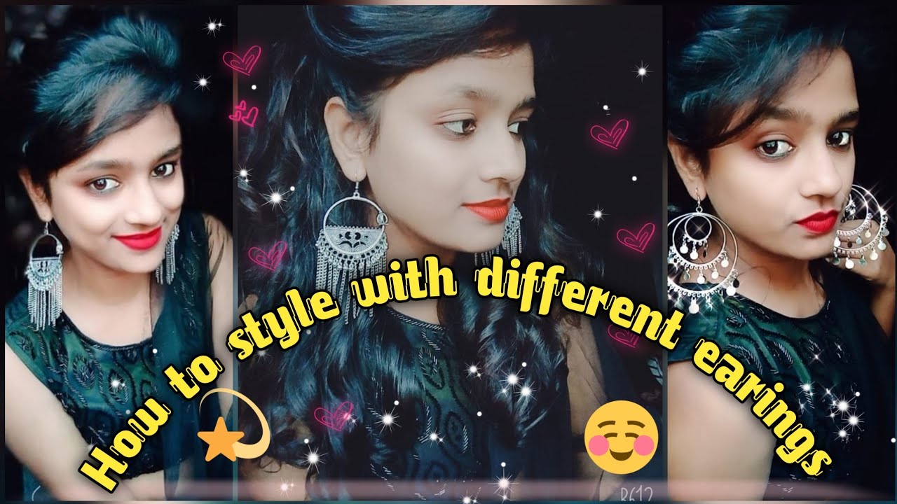 23 different poses with different earings | how to look stylish - YouTube