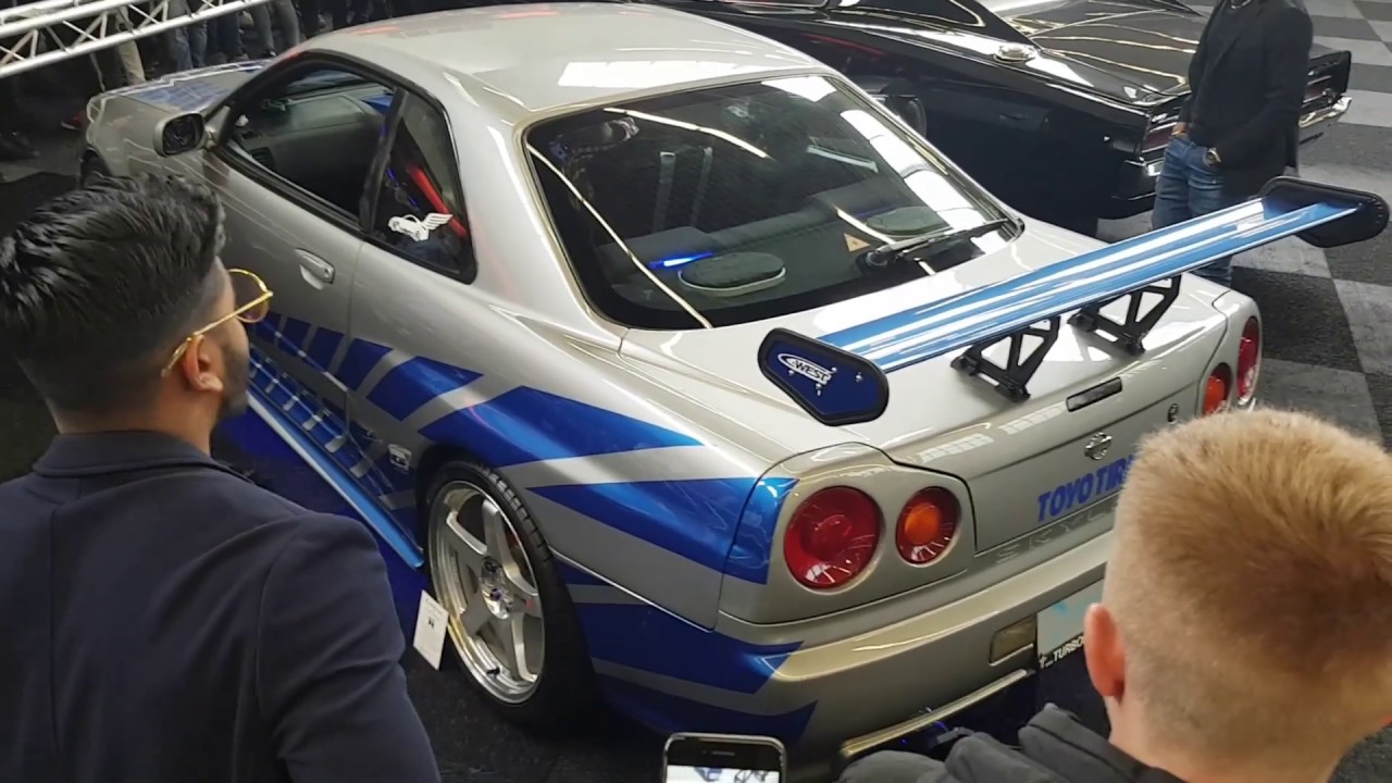 Nissan Skyline GTR V Spec R34 Paul Walker 2F2F sound idling & revs ...