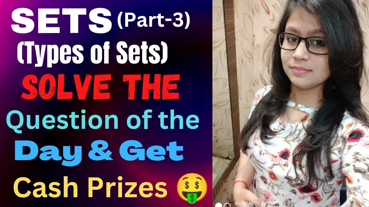Sets Part 3 Types Of Sets Empty Finite Infinite And Equal Sets Class 11th Maths