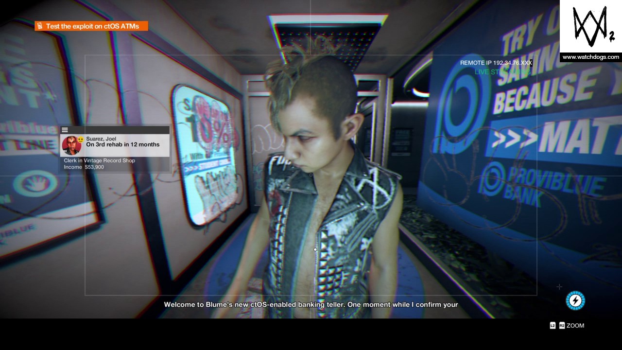 WATCH_DOGS® 2 Test the exploit ctOS on ATM near Christ the Light - YouTube