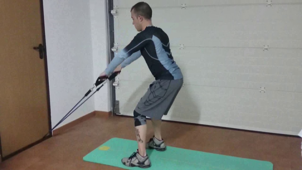 Resistance Bands High Row - Rear Shoulder - YouTube