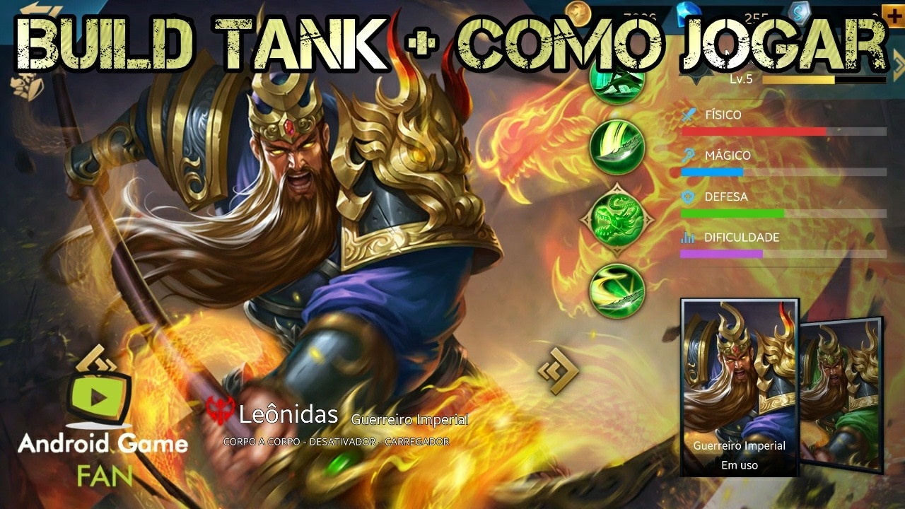 Leônidas (Guan Yu) - Build Tank + Como Jogar - YouTube