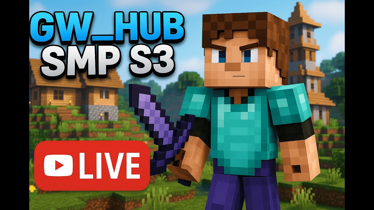 🔴 LIVE: GW_HUB SMP S3 – Minecraft Survival Begins! | Java & Bedrock ...