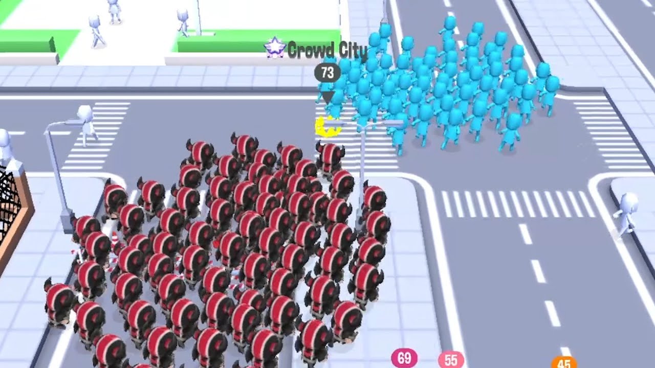 Crowd City World Record Map Control: 100.00% #256 - YouTube