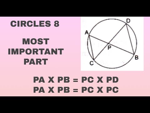 CIRCLES 8 PA X PB = PC X PD, PA X PB = PC X PC - YouTube