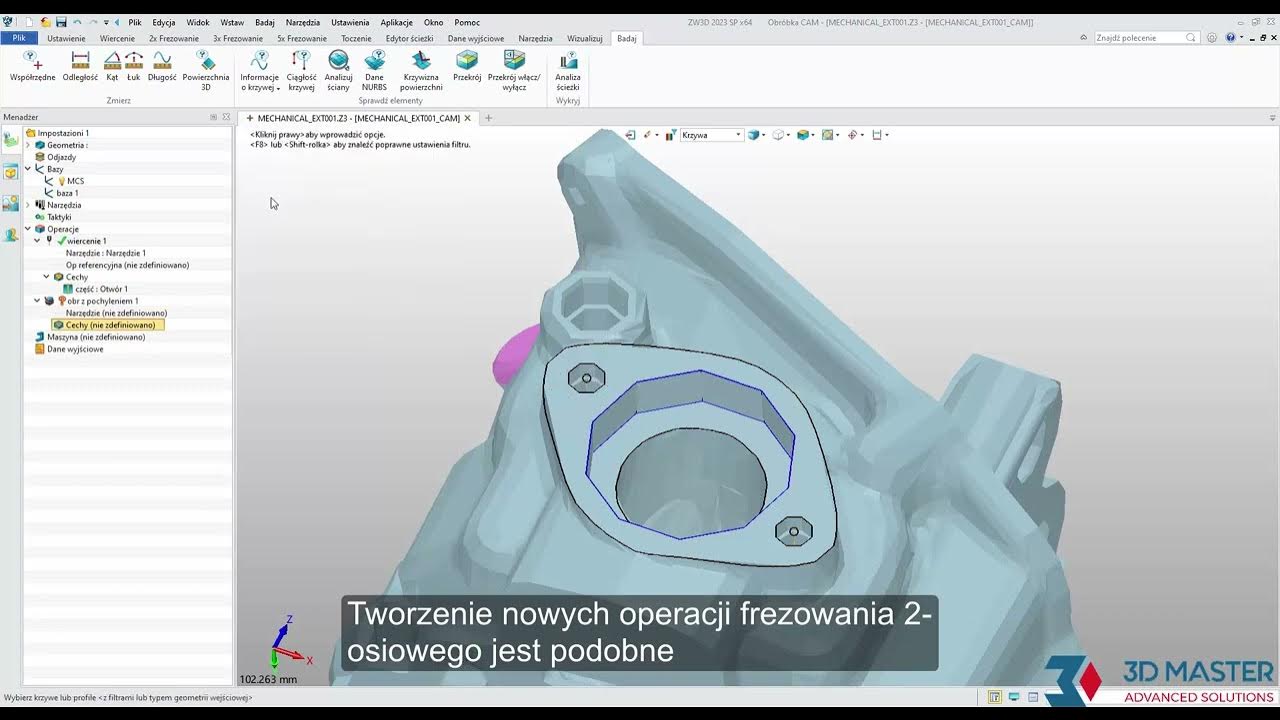 Modelowanie CAD i generowanie ścieżki CAM na plikach STL w ZW3D CAD/CAM ...
