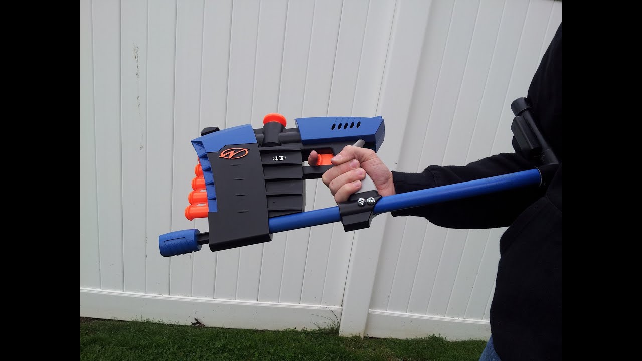 "Batman" Nerf Blastfire Mod - YouTube