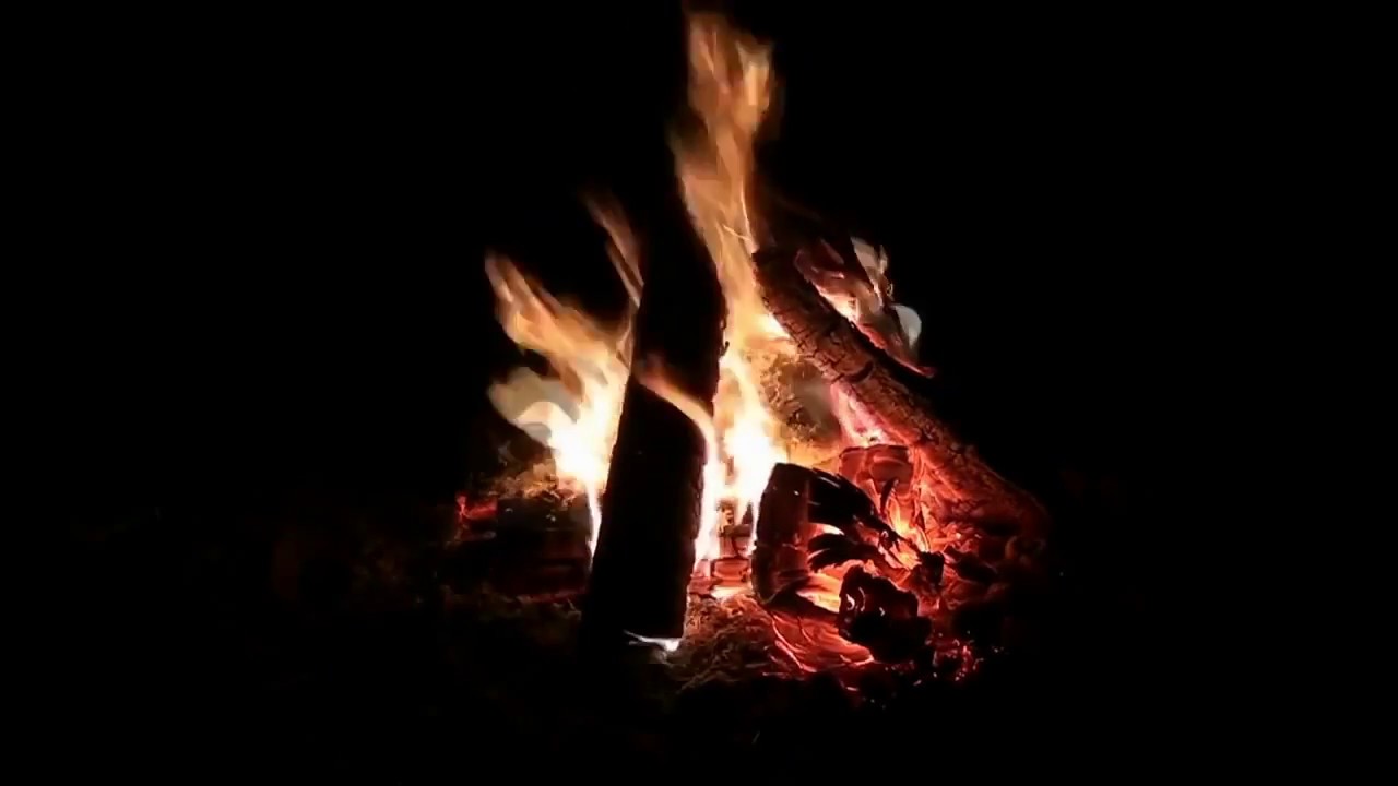 Spiritual Campfire Night (HD) | Nature Ambience | Soothing Music ...