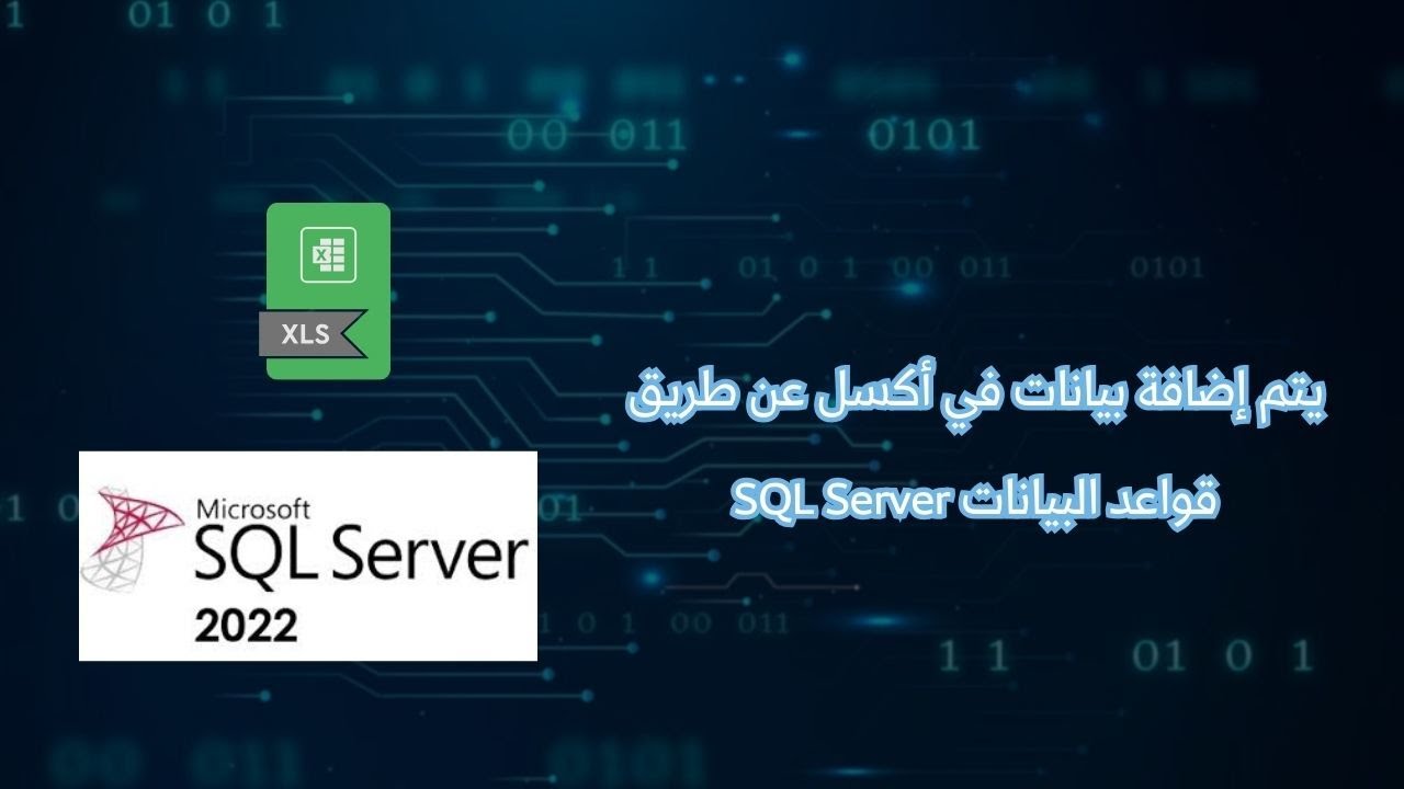 كيف يتم إضافة البيانات في إكسل عن طريق قواعد البيانات SQL SERVER حصريآ ...