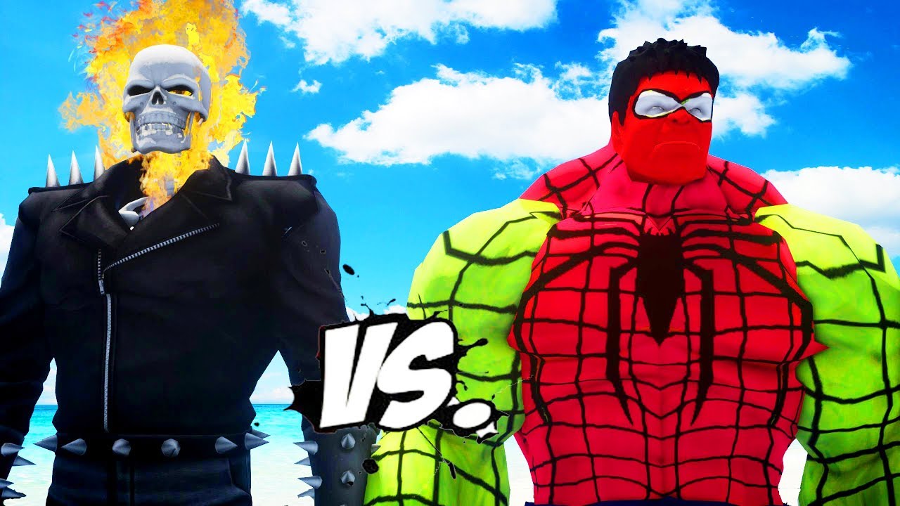 GHOST RIDER VS SPIDER HULK - EPIC SUPERHEROES BATTLE - YouTube