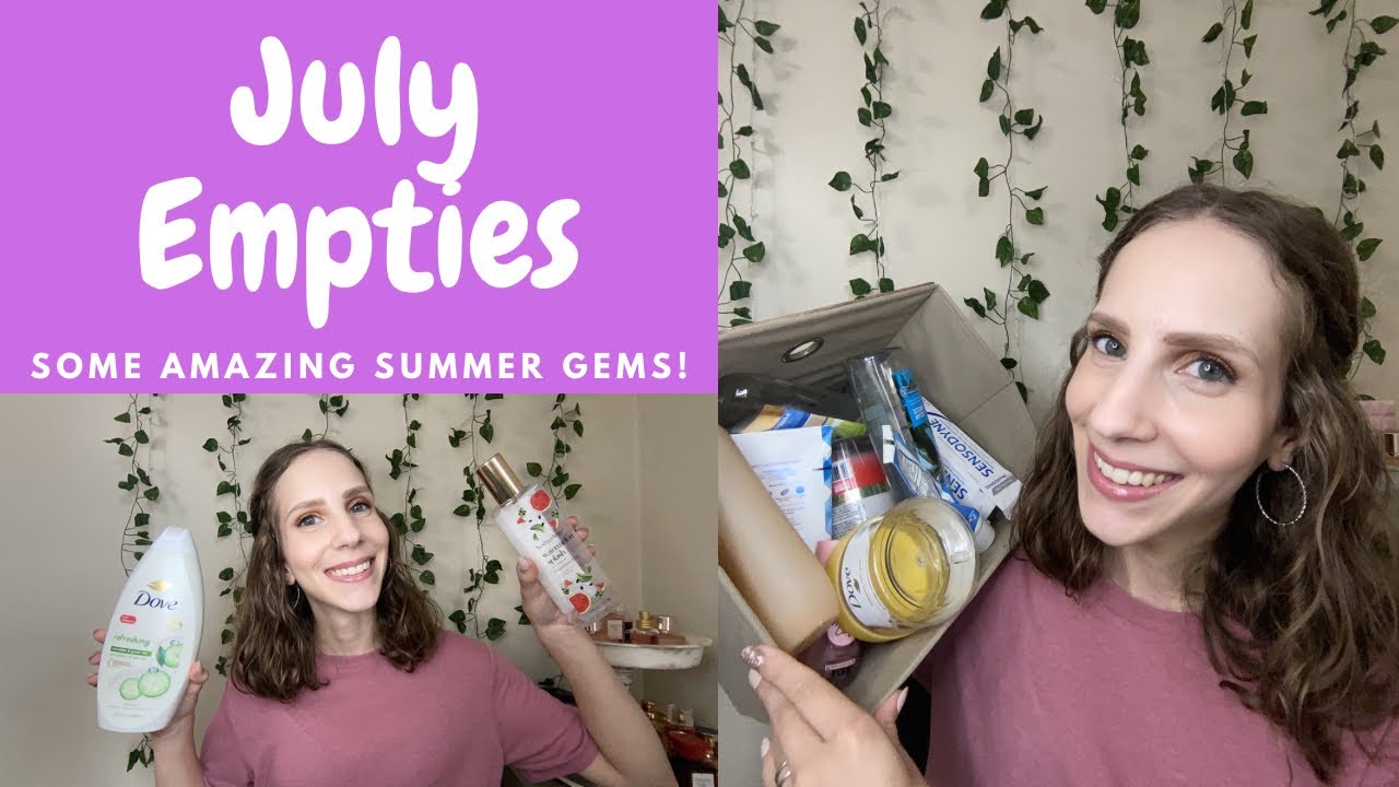 JULY EMPTIES! | I finished SO MANY SUMMER FAVES! - YouTube