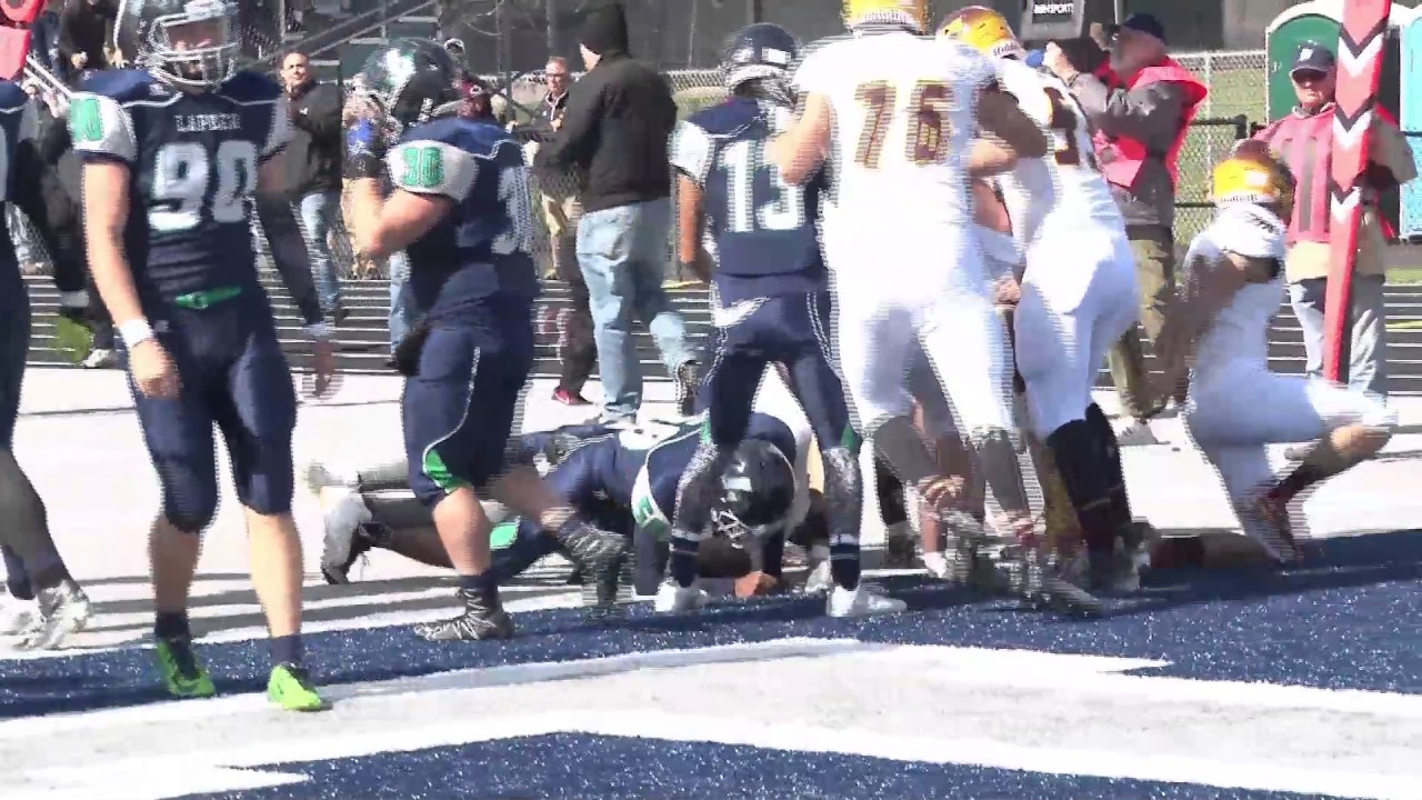 Davison Football @ Lapeer Playoff Highlights - YouTube