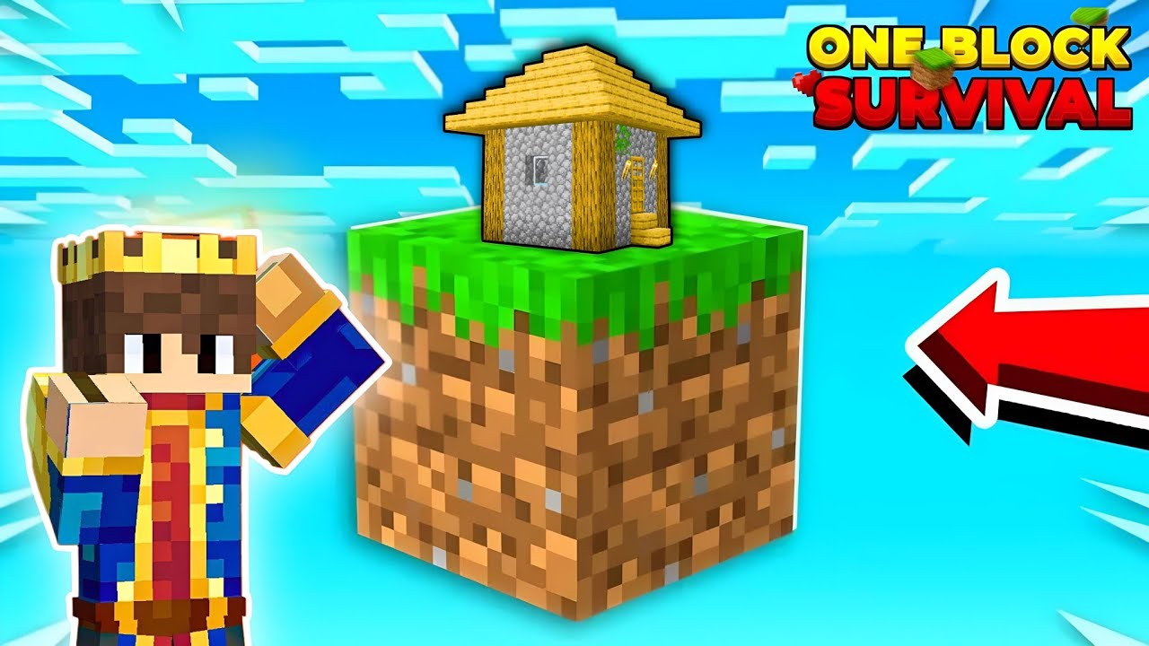 We Made a HOUSE In One Block.....DAY 2 - YouTube