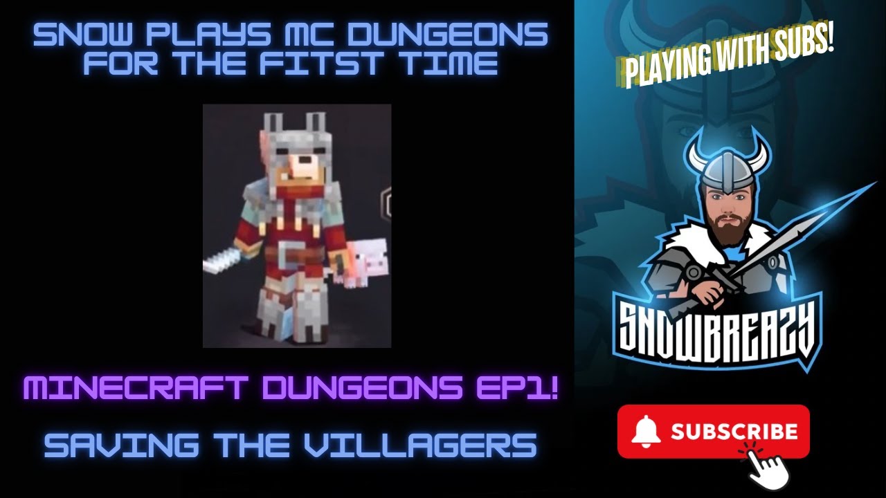 Snows first time playing MC Dungeons! - YouTube