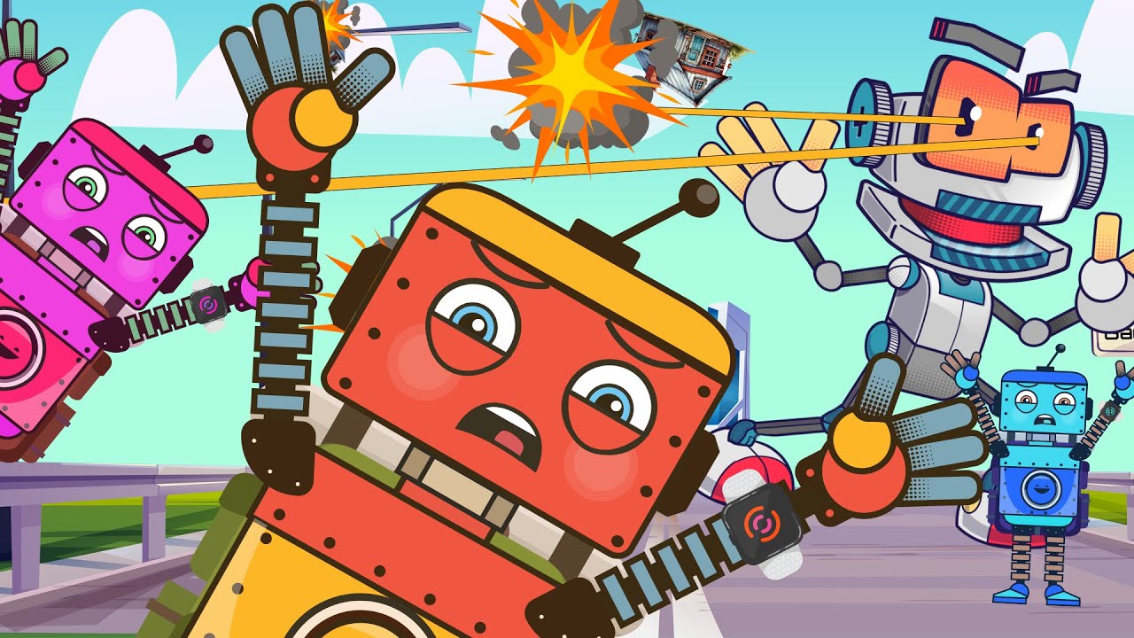 🤖🚀 Epic Robot Adventure!🐉🤖 The Three Little Robots & the Giant Robot! 🎶 ...