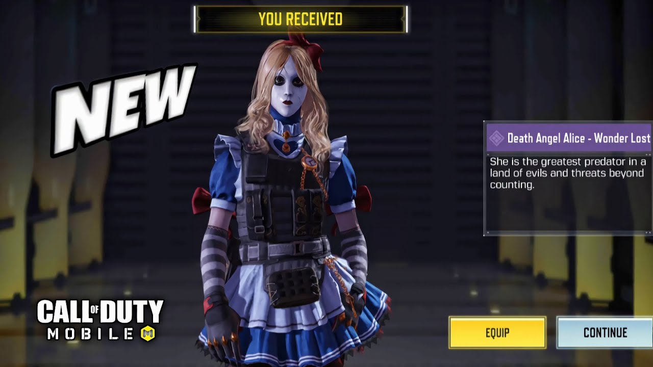 *New* Epic Character Death Angel Alice Wonder Lost COD Mobile - YouTube