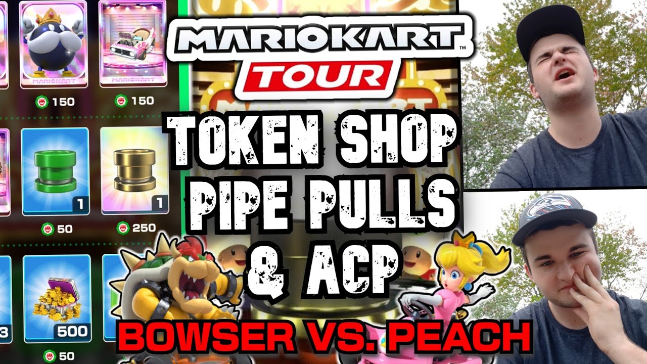 TOKEN SHOP PIPE PULLS & All Clear Pipe (Peach vs. Bowser Tour) | Mario ...