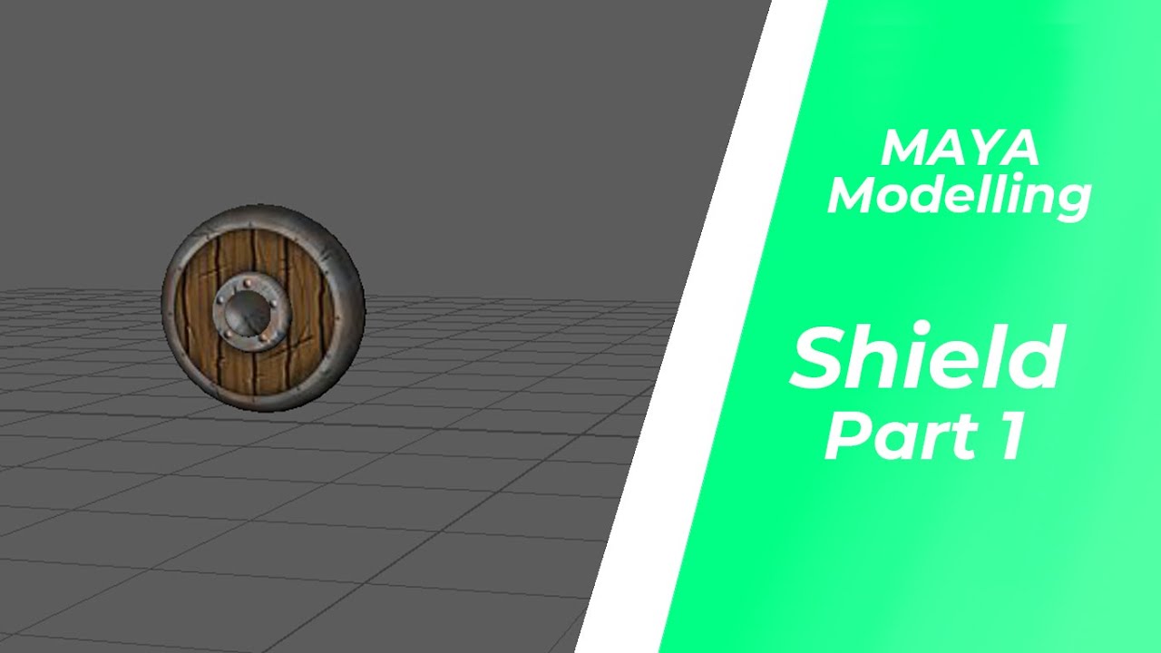 Silver Rounded Shield Tutorial | Modelling | MAYA 2018 - YouTube