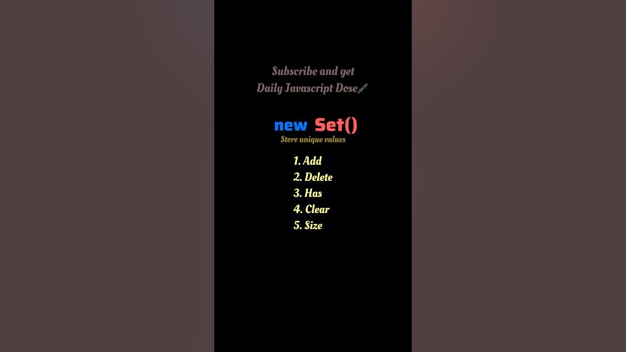 6 🚀 Javascript Interview Questions Latest New Set Methods Javascriptinterviewquestions