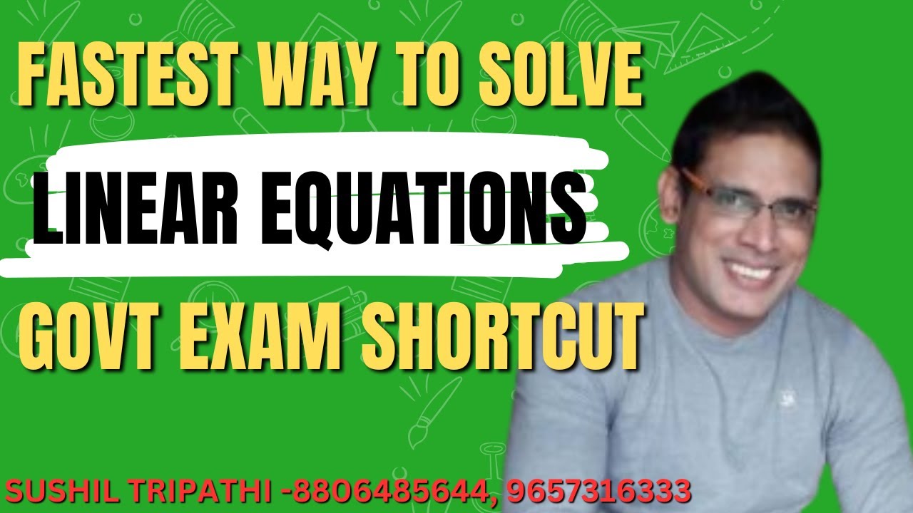 Crack Linear Equations in Government Exams – Easy Tricks & Shortcuts ...