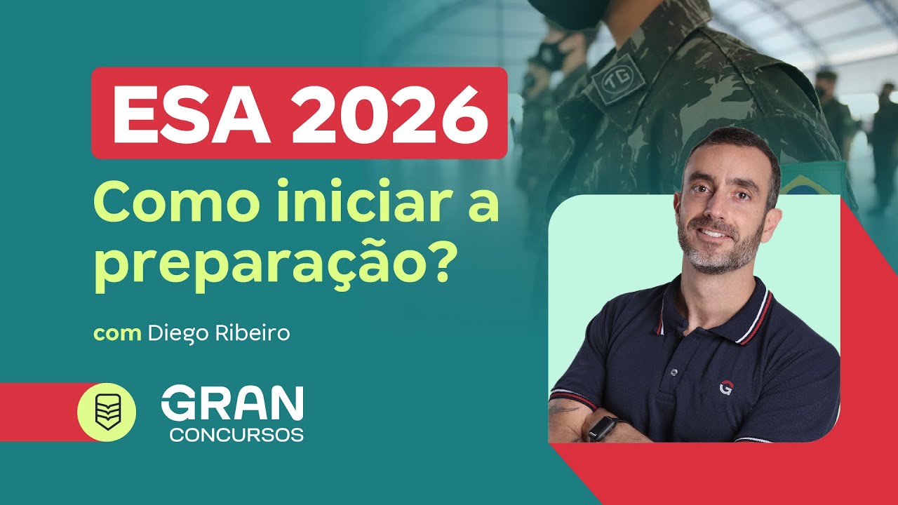 Concurso ESA 2026: Como iniciar a preparação? Com Diego Ribeiro - YouTube