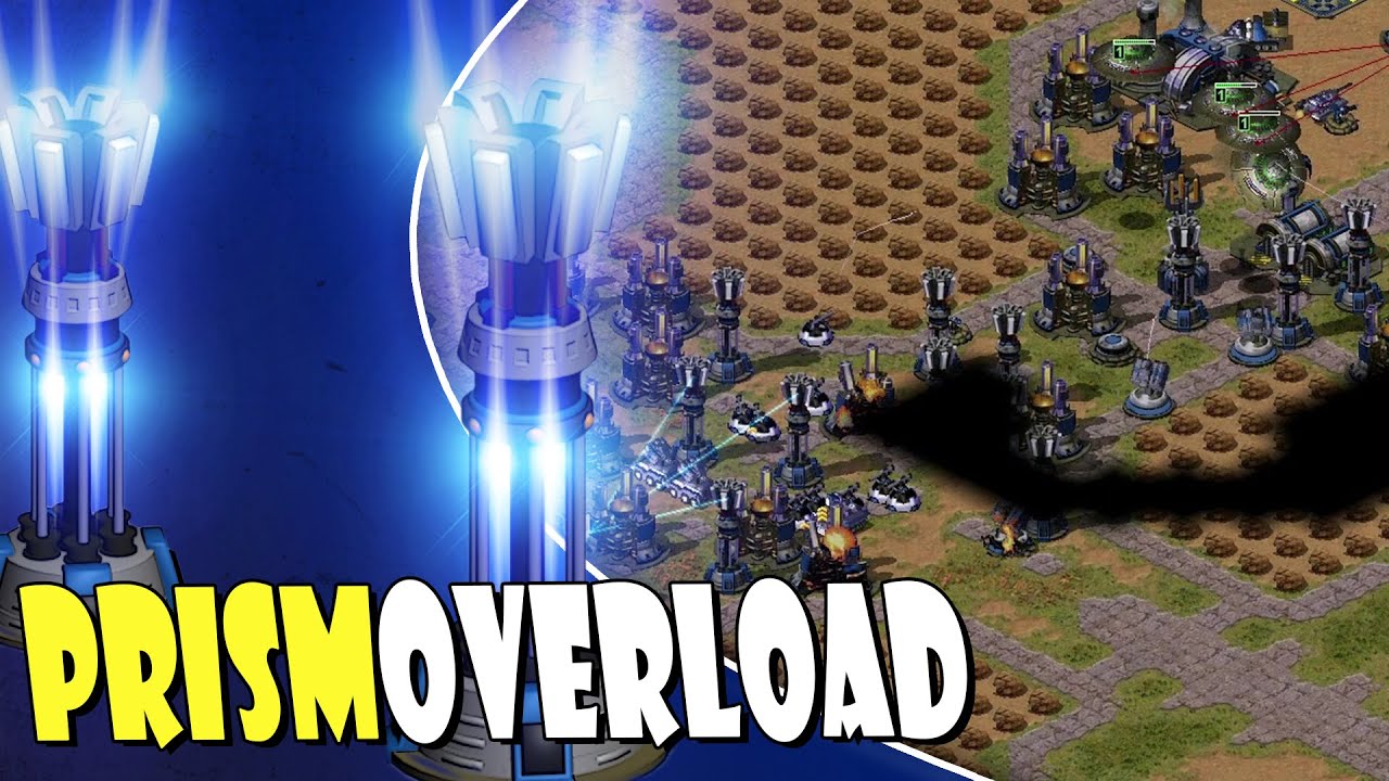 Red Alert 2 - Prism Tower All Over The Map - YouTube