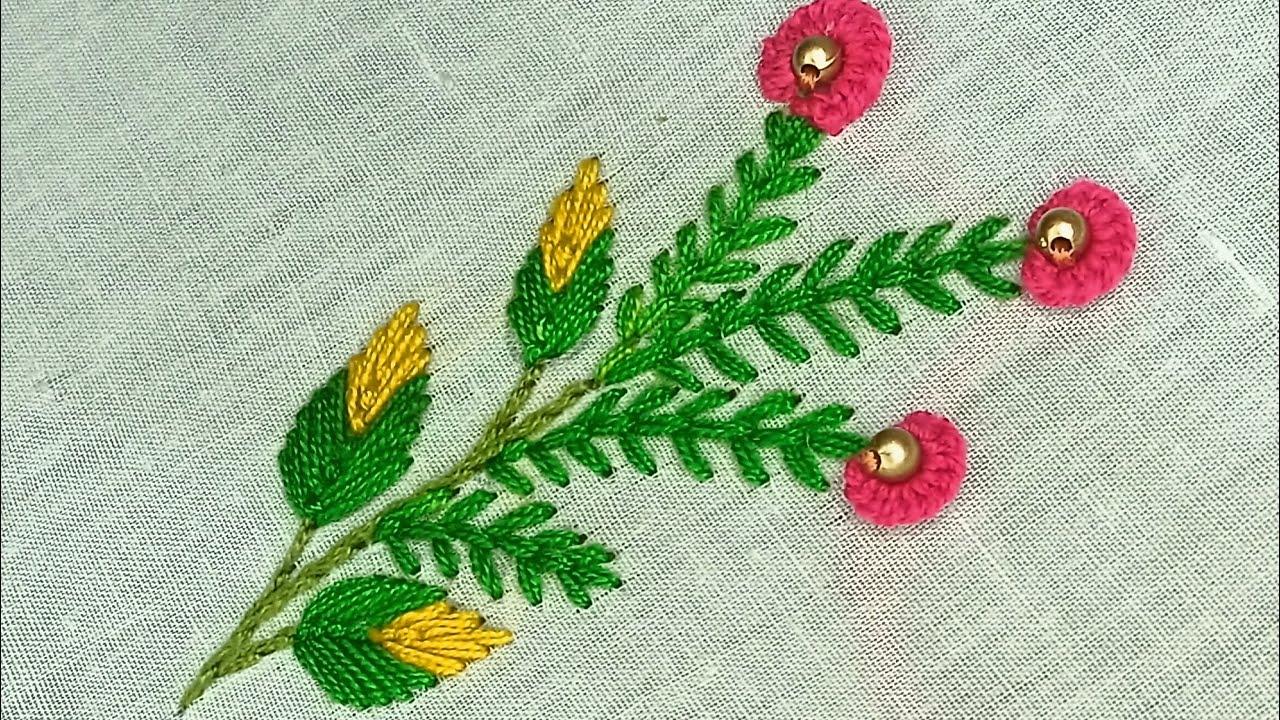 Beautiful flower design stitching || Easy and simple stitching tutorial ...