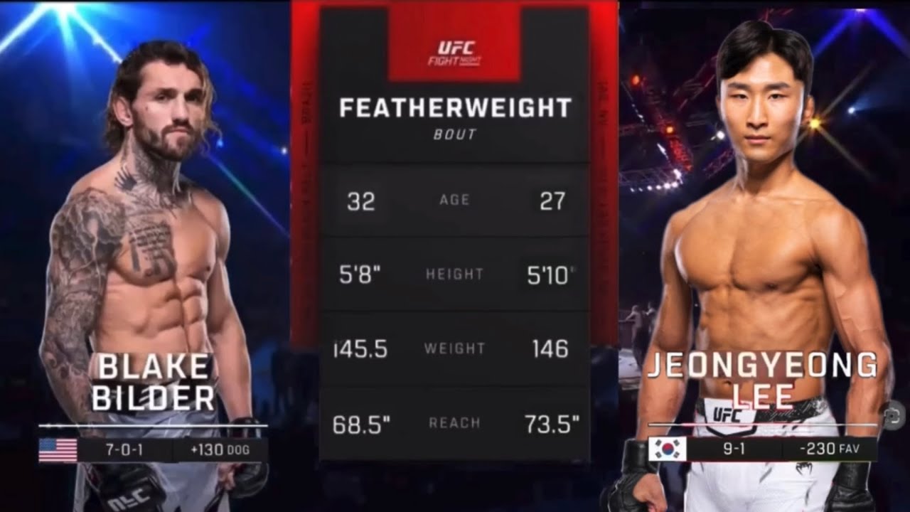 Blake Bilder vs Jeong Yeong Lee | Highlights before the match - YouTube
