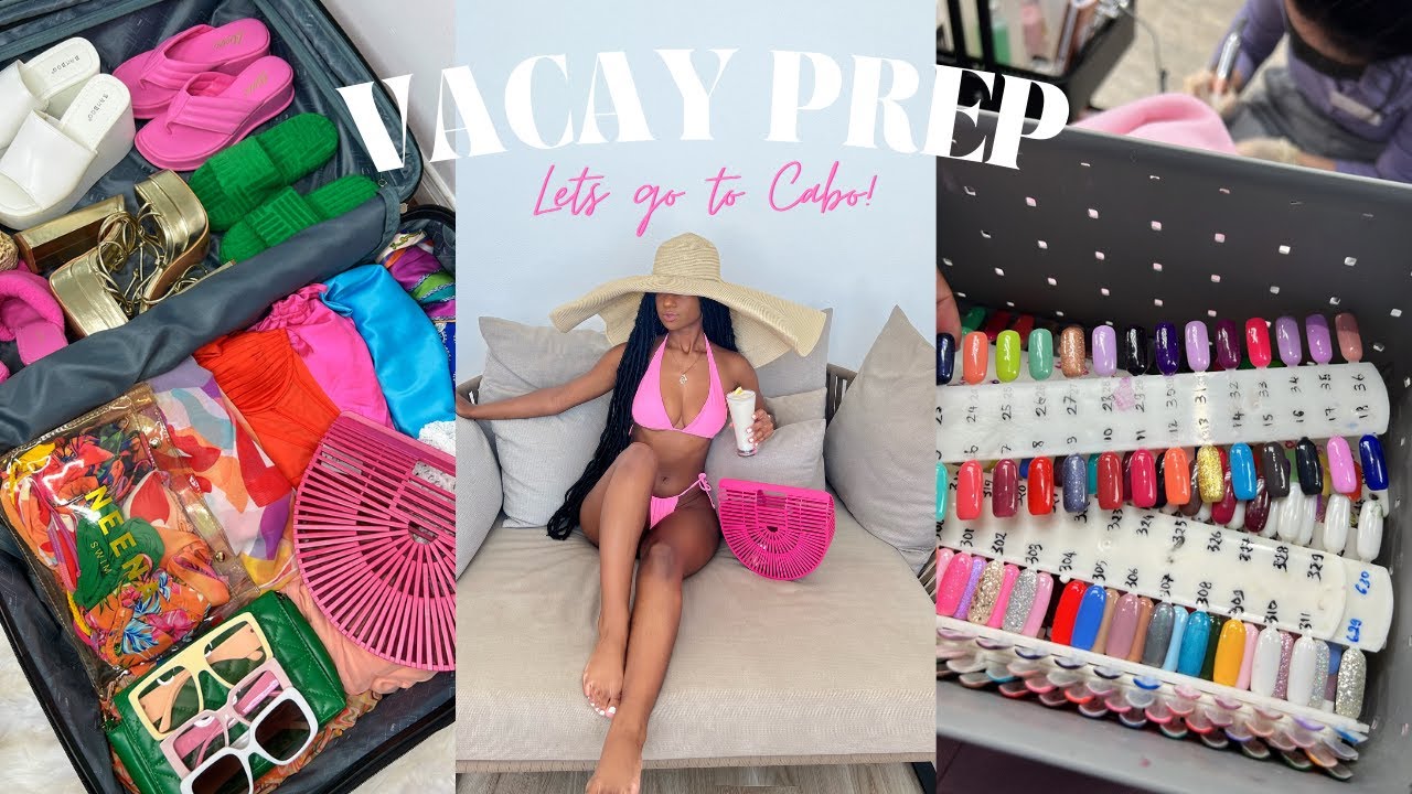 Prep With Me For Vacation ♡ Hair Lashes Nails And Huge Vacation Pr
