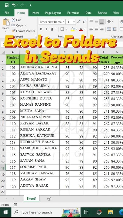 Create Folders Using Excel — So Easy! 🔥 | excel | excel tips | #excel #shorts - YouTube