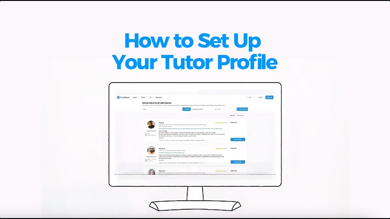 How to Set Up Your Tutor Profile - TutorOcean - YouTube