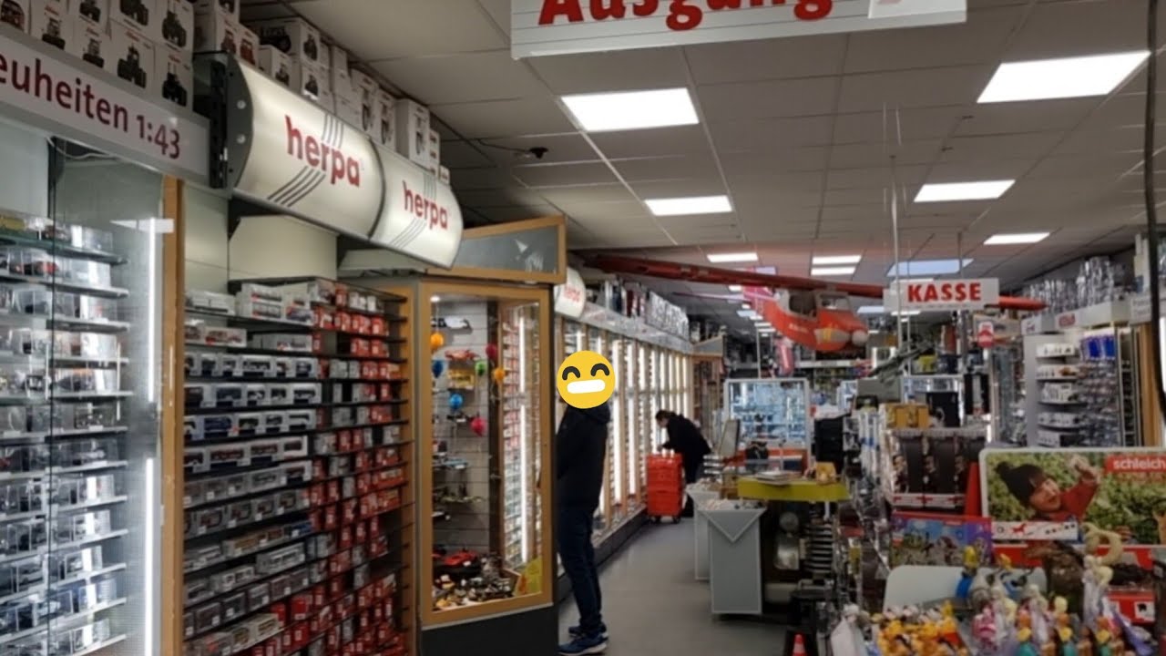 Best Hobby Shop in the world! Model center Hünerbein Aachen Diecast Car Hunting in Europe! - YouTube