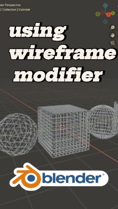 how to use wireframe modifier in blender 💯#3d #blender #blender3d - YouTube