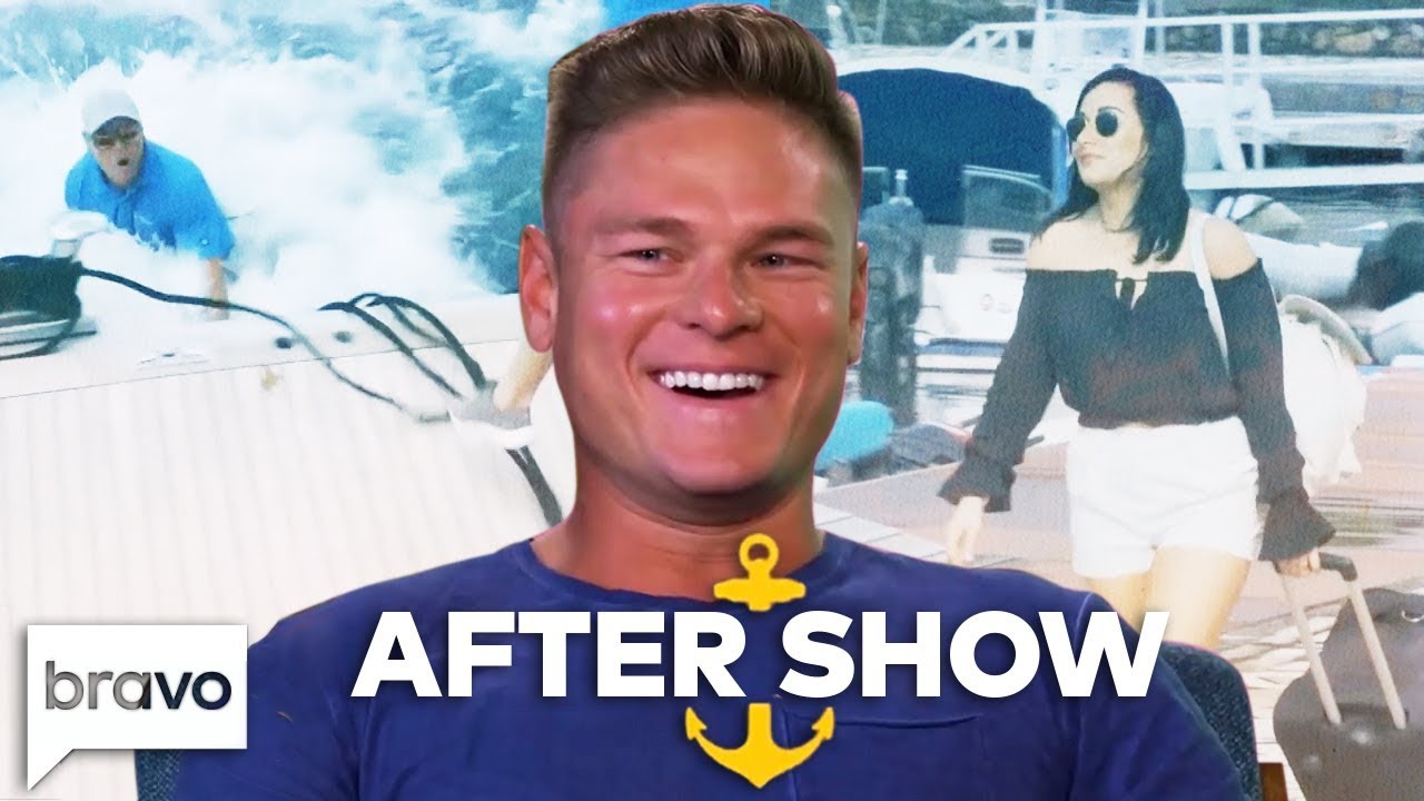 Ashton Falls Overboard Then Shares Who He Has His Eye On | Below Deck ...